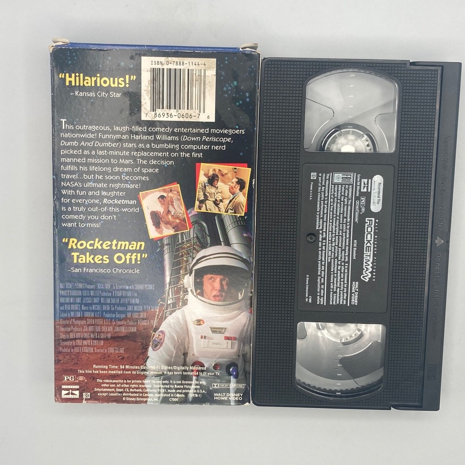 Rocketman (1997), VHS Movie, Walt Disney Home Video (1998), Harland ...