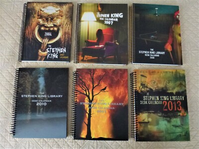 Stephen King Desk Calendars Hard Cover '06 '07 '08 '10 '11 '12 '13 ...