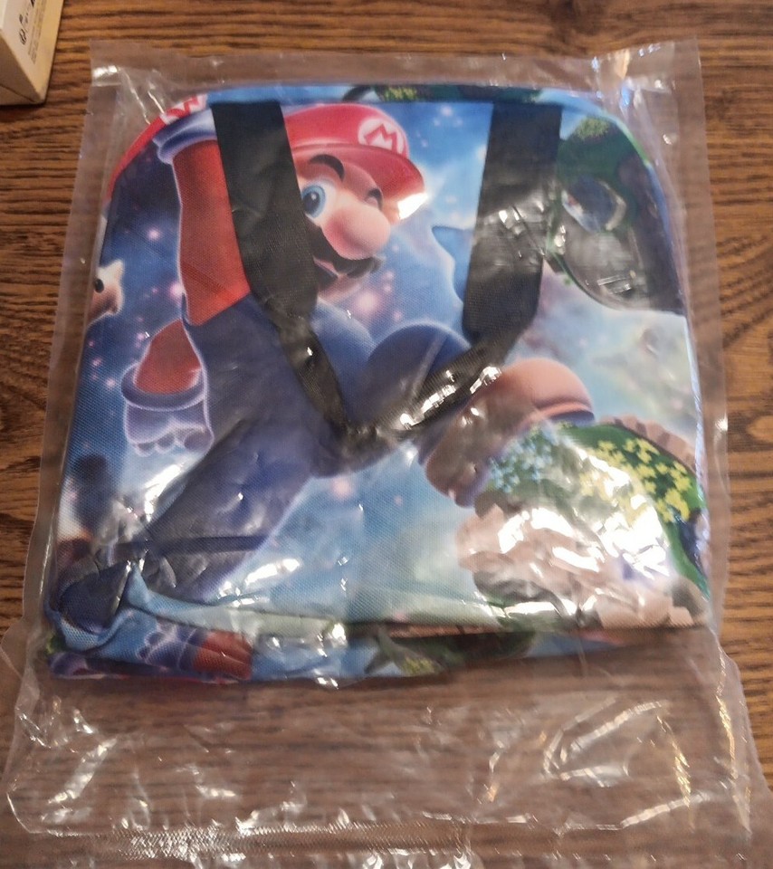 Super Mario Insulated Soft Lunch Bag Box Mario Nintendo Sealed In Bag ...
