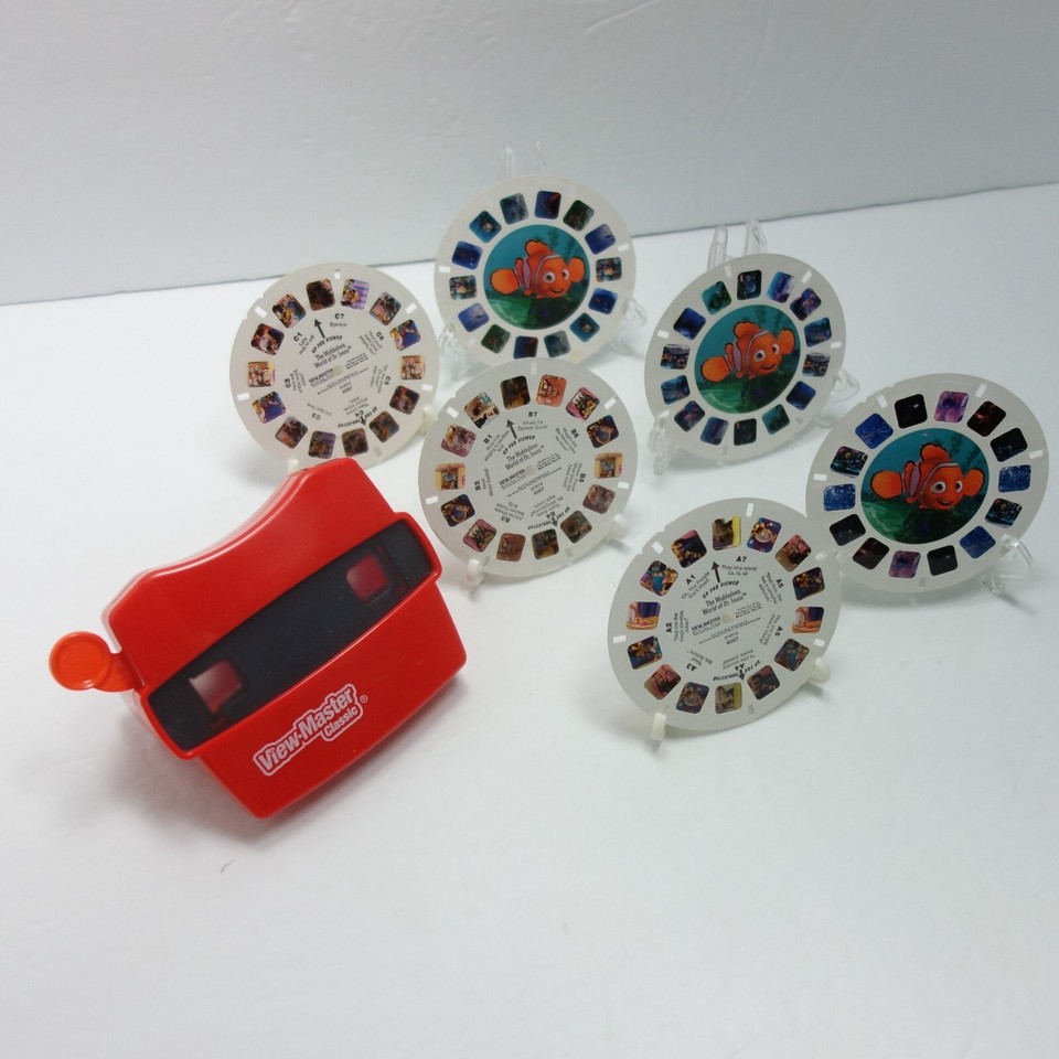 View Master Viewer 3D Reels Disney Pixar Finding Nemo Dr Seuss Lot of 7 ...