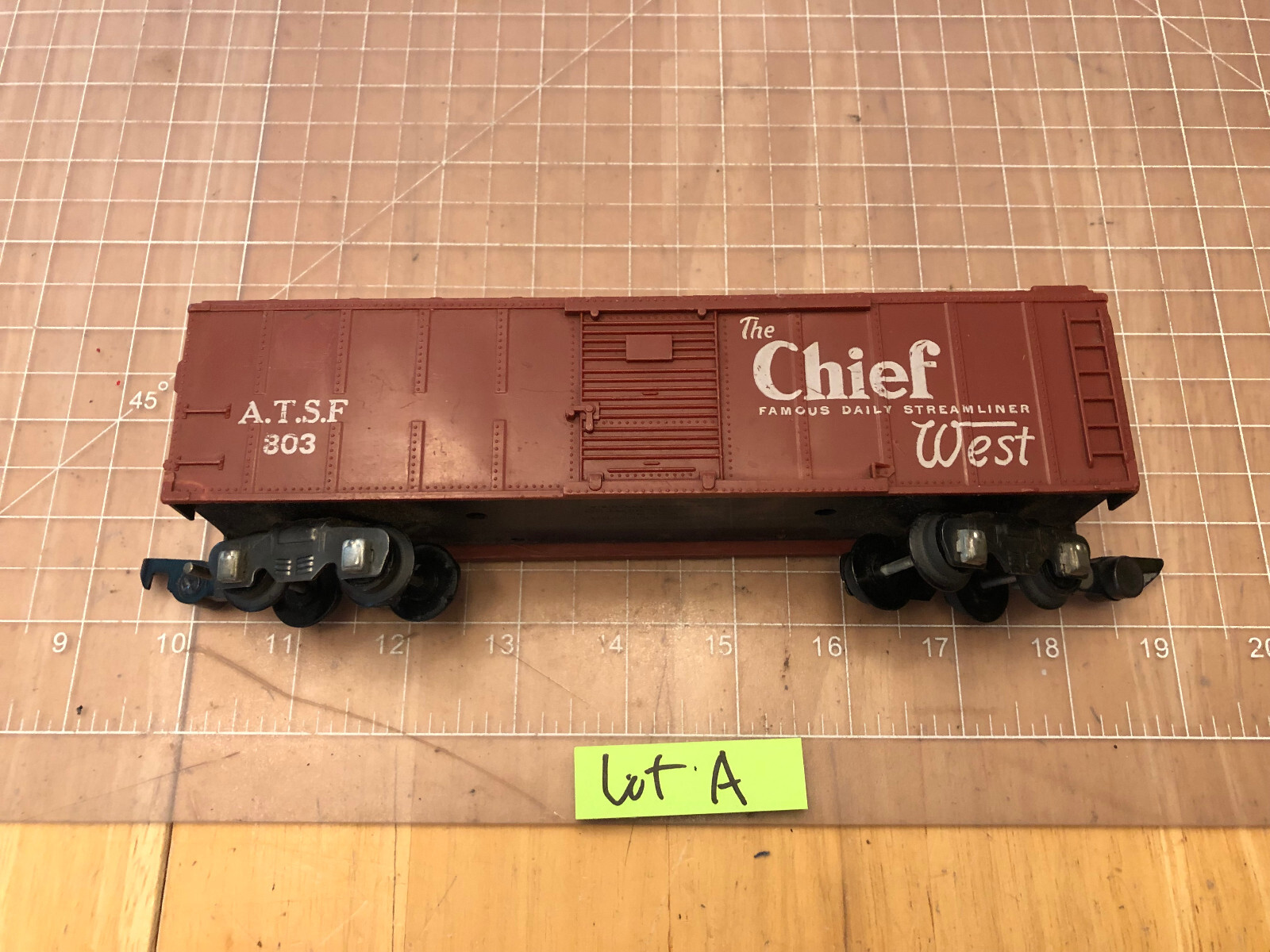 American Flyer S Train 803 ATSF THE CHIEF Box Car w /Link Couplers LOT ...