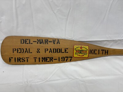 Vintage Boy Scouts Canoe Paddle- Peddle & Paddle 50 Miler Award 1977 ...