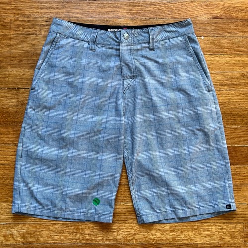 Quiksilver Shorts Men 30 Amphibian Blue Gray Stretch Dry Flight Water ...