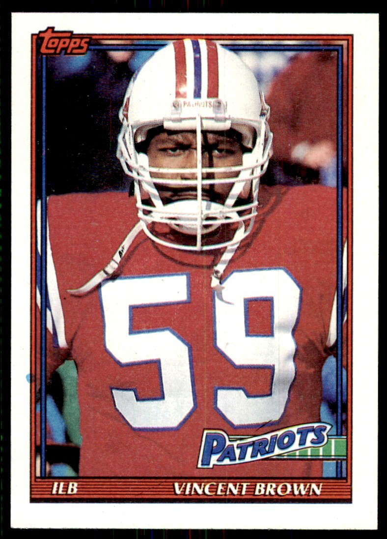 1991 Topps Vincent Brown New England Patriots #620 | eBay