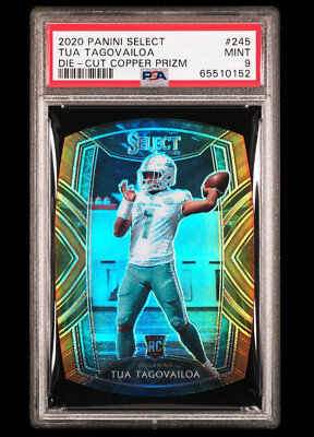 2020 Select Tua Tagovailoa Copper Die Cut Club Level /355 -PSA 9 POP 9 ...