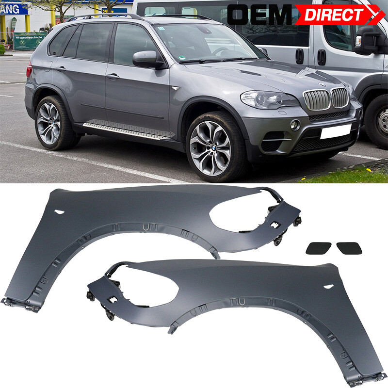 Fits 07-10 BMW E70 X5 Pre-LCI Fenders with Washer Hole Driver Passenger ...