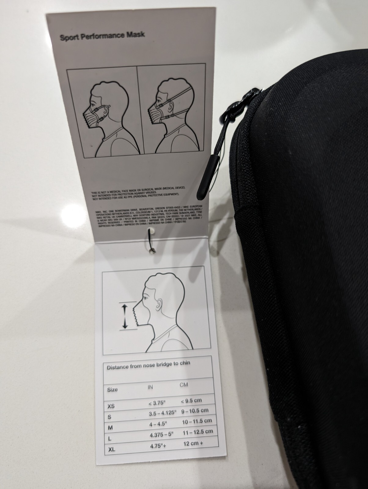 Nike Venturer Performance Training Face Mask Unisex Black DO8356-010 ...