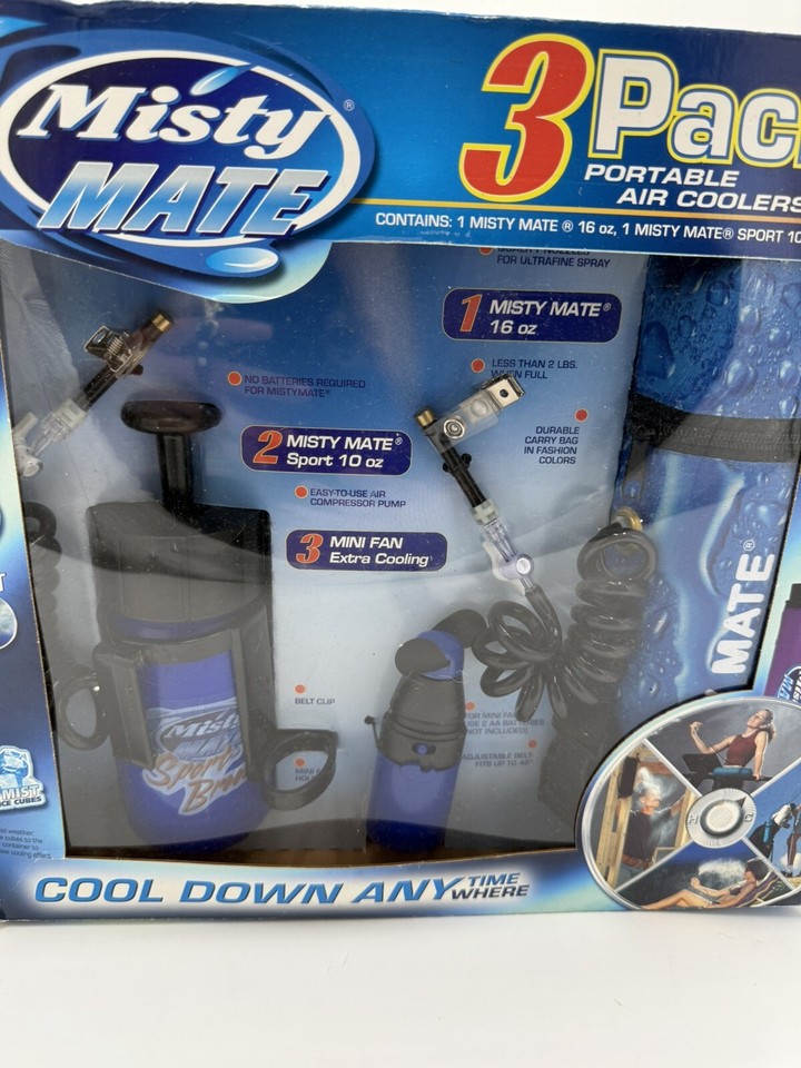 New Blue Misty Mate 3 Pack Pump Personal Portable Air Cooler Ebay 4639