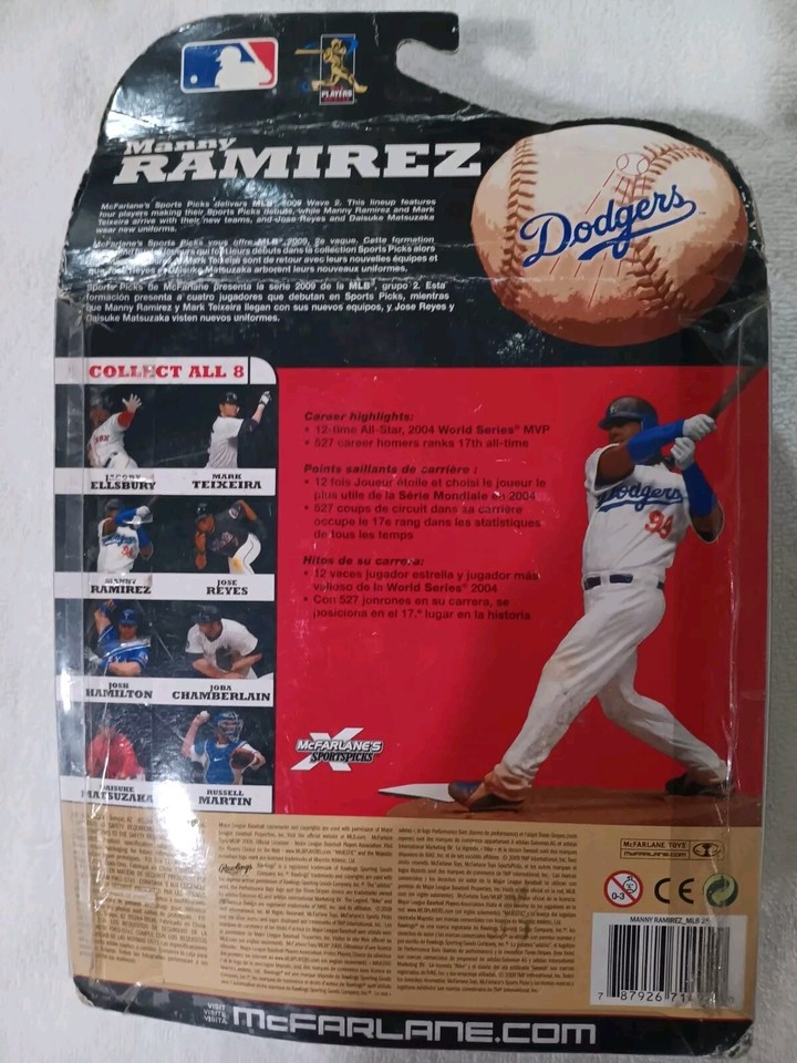 MLB Manny Ramirez Los Angeles Dodgers McFarlane Action Figure | eBay