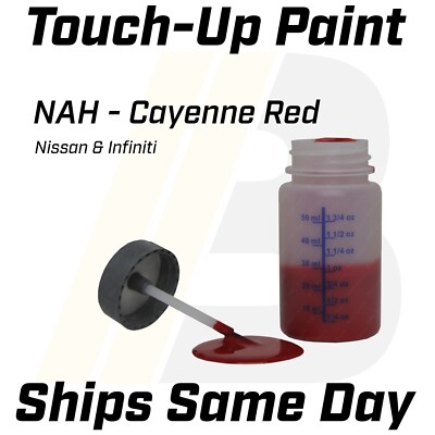 NAH Cayenne Red Metallic - 1 Oz Touch Up Paint Kit w/ Brush for Nissan ...