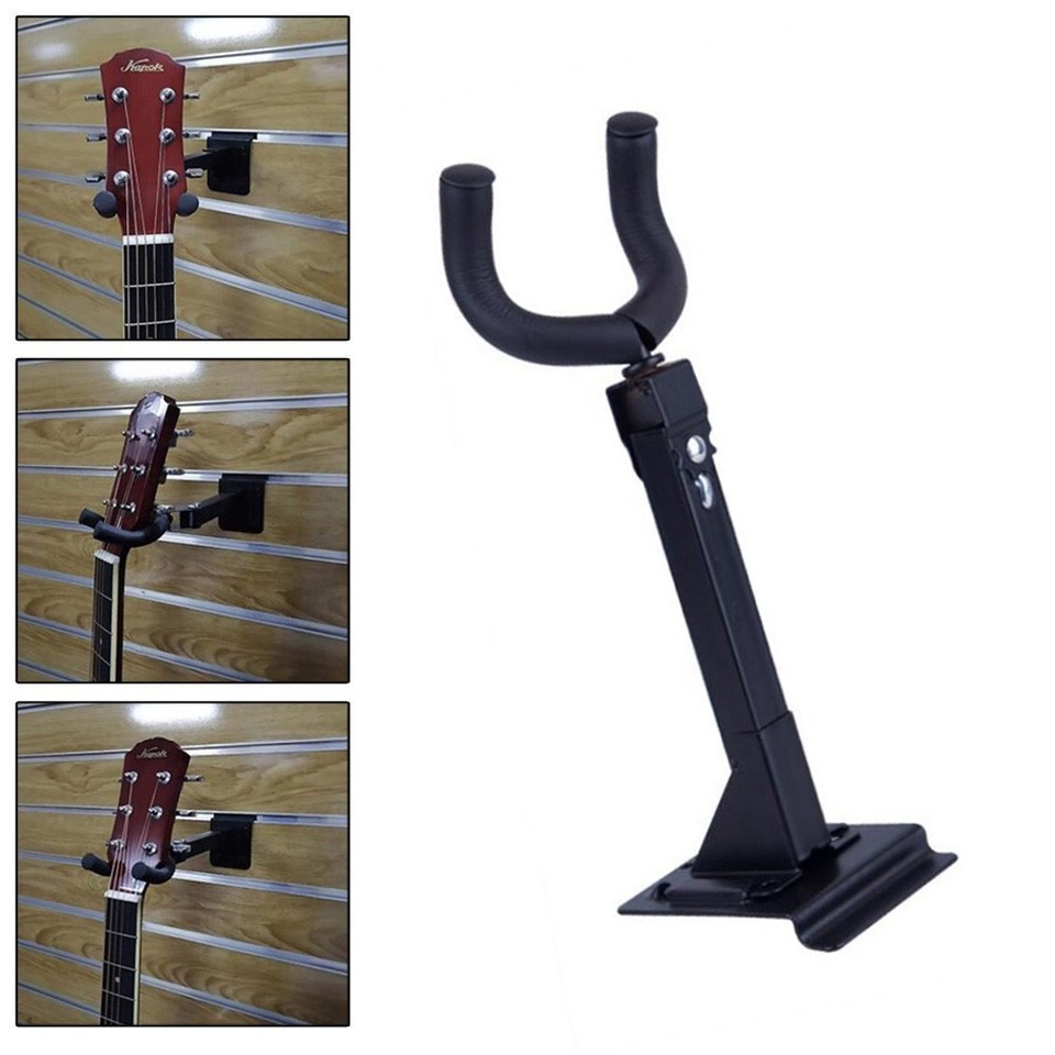 Heavy Duty Guitar Wall Mount Holder Rack with Adjustable Angle Support ...