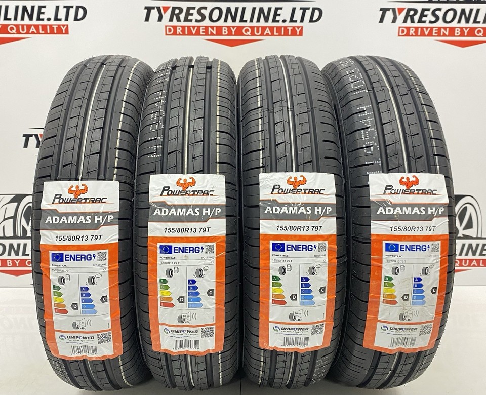 4 X 155 80 13 POWERTRAC 155/80R13 79T BRAND NEW HIGH QUALITY TYRES ...