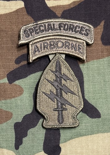 US Army Special Forces Command Patch SF Tab w/ Hook BDU OD Green Subdued SFGA | eBay