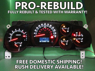 08-09 TUNDRA 5.7L OPTITRON INSTRUMENT GAUGE CLUSTER SPEEDO TACH 272K ...