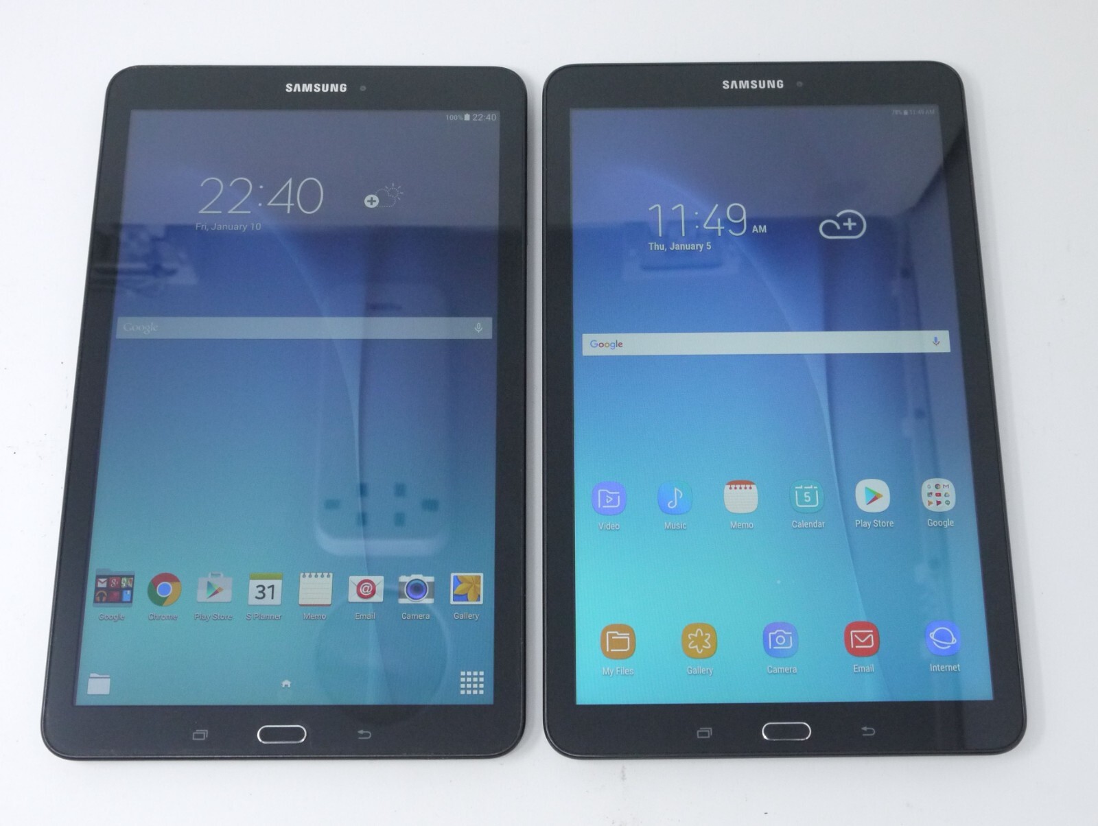 Lot of 2 Working Samsung Galaxy Tab E SM-T560 16GB 9.6" Wifi Android ...