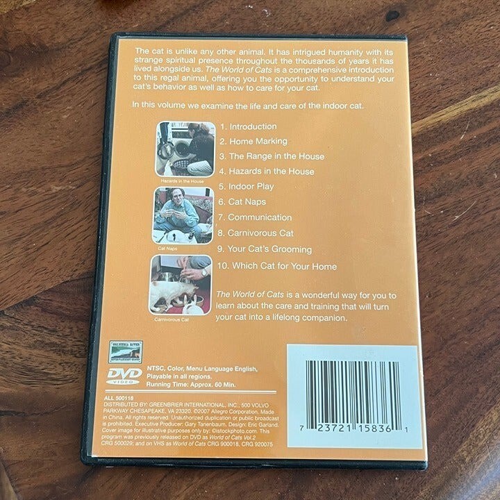 World of Cats: The Indoor Cat - DVD | eBay