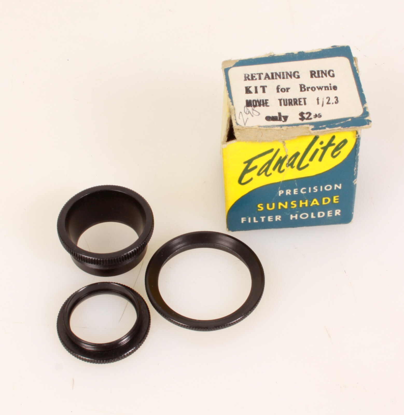 Ednalite Filter Retaining Ring Set for Brownie Movie Camera f 2.3 ...