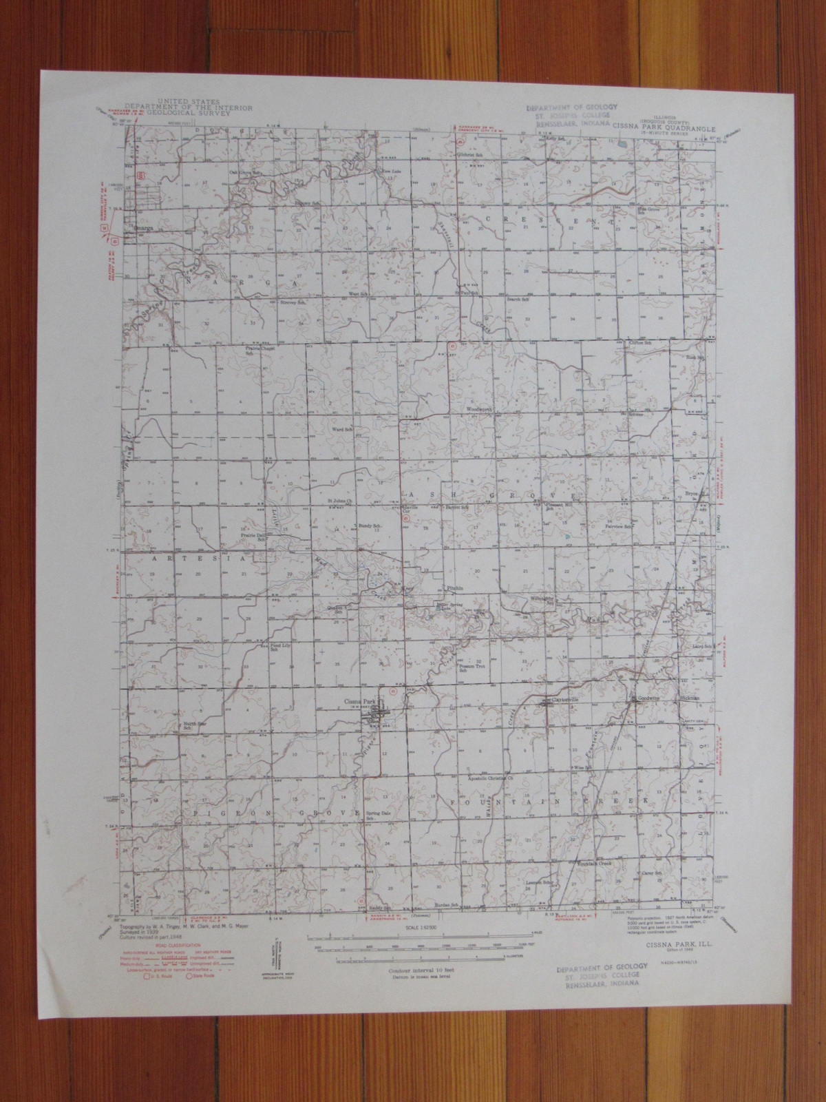 Cissna Park Illinois 1949 Original Vintage USGS Topo Map | eBay