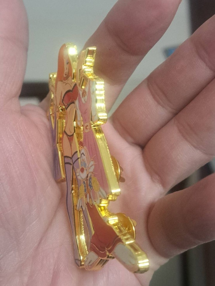Lucky winner get 2 fantasy Jumbo Jessica rabbit and Roger pins, | eBay
