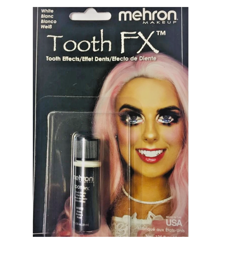 Mehron Paint Brush On Tooth White Teeth Whitening FX White Theatrical ...