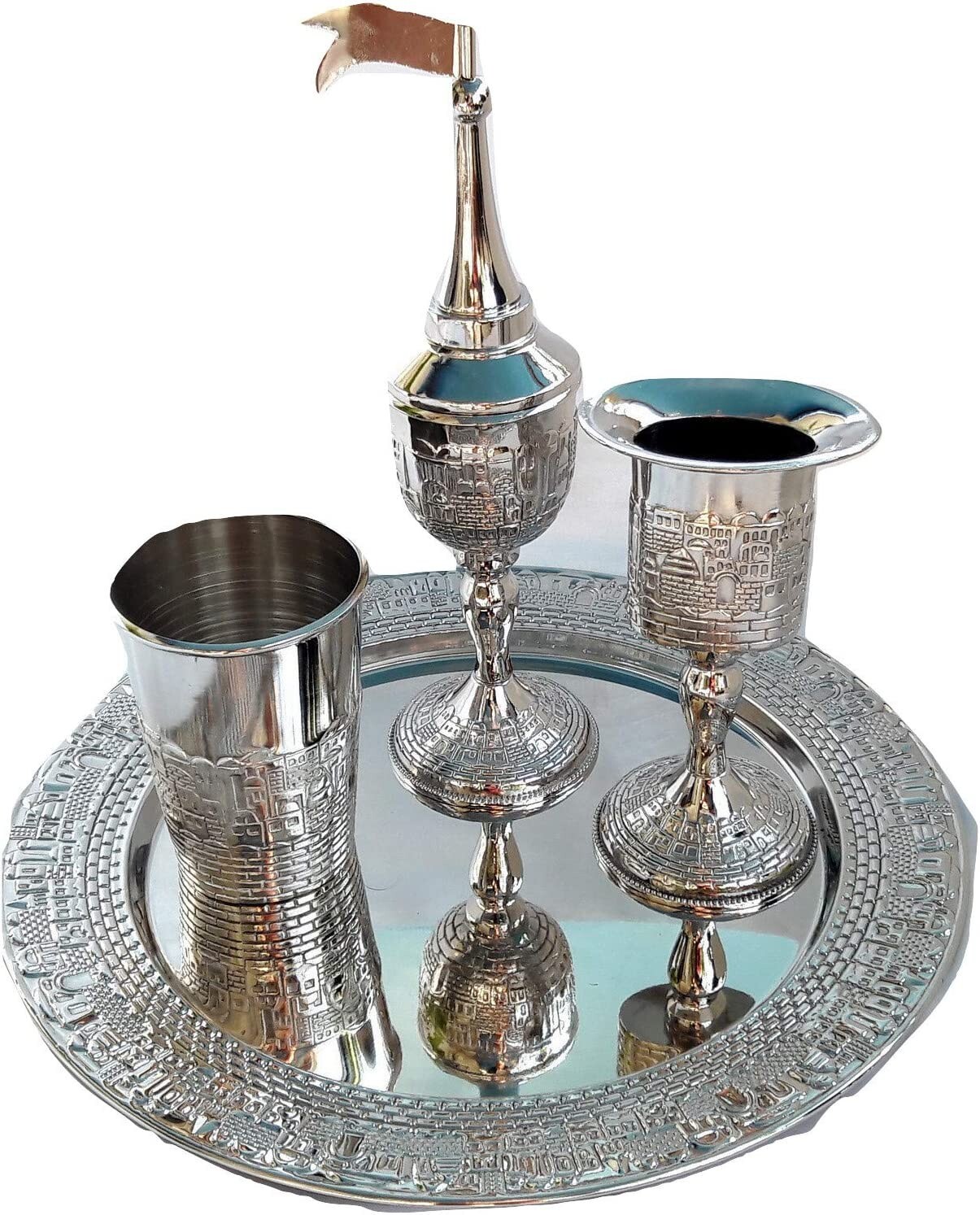 New Havdalah Set Shabbat Shalom Kodesh israel Judaica havdala Nickel ...
