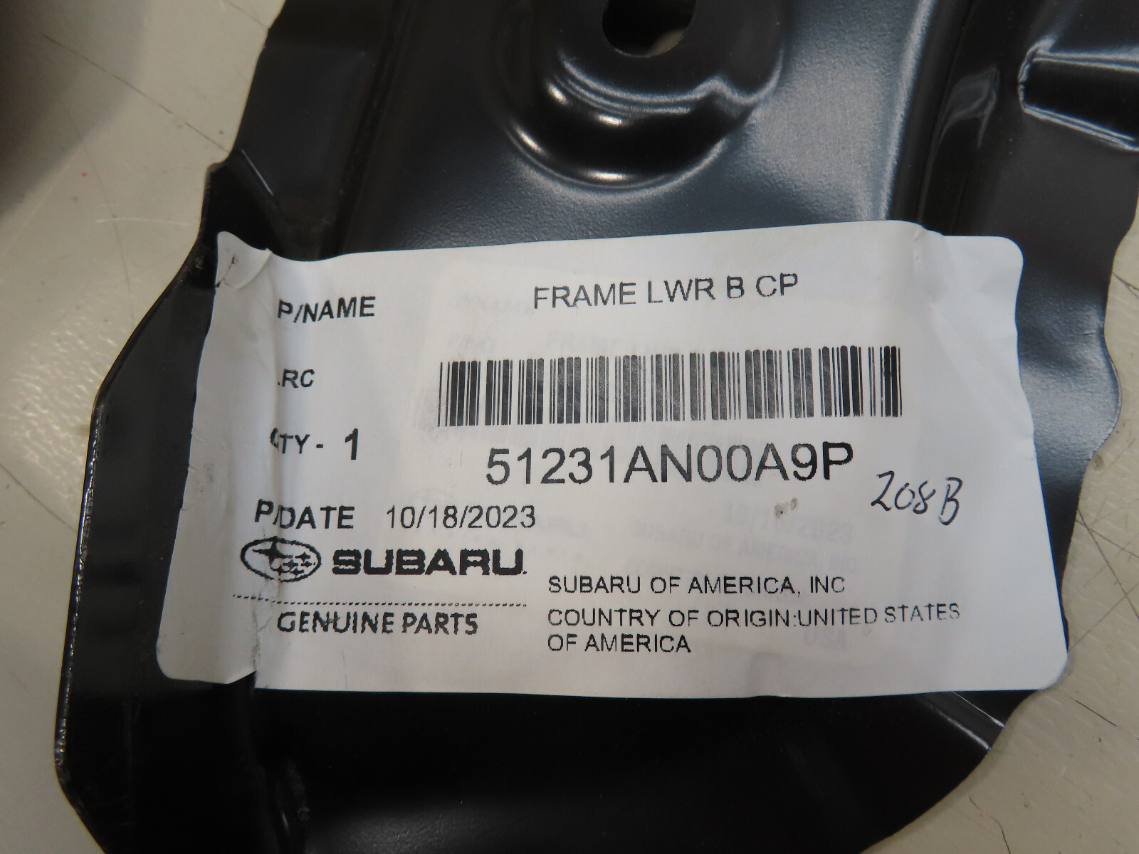 2021-2023 SUBARU LEGACY,OUTBACK FRONT LOWER EXTENSION RADIATOR PANEL ...