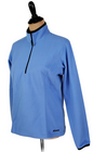 Eastern Mountain Sports~Women M~Blue Mock Neck 1/4 Zip Fleece Pullover ...