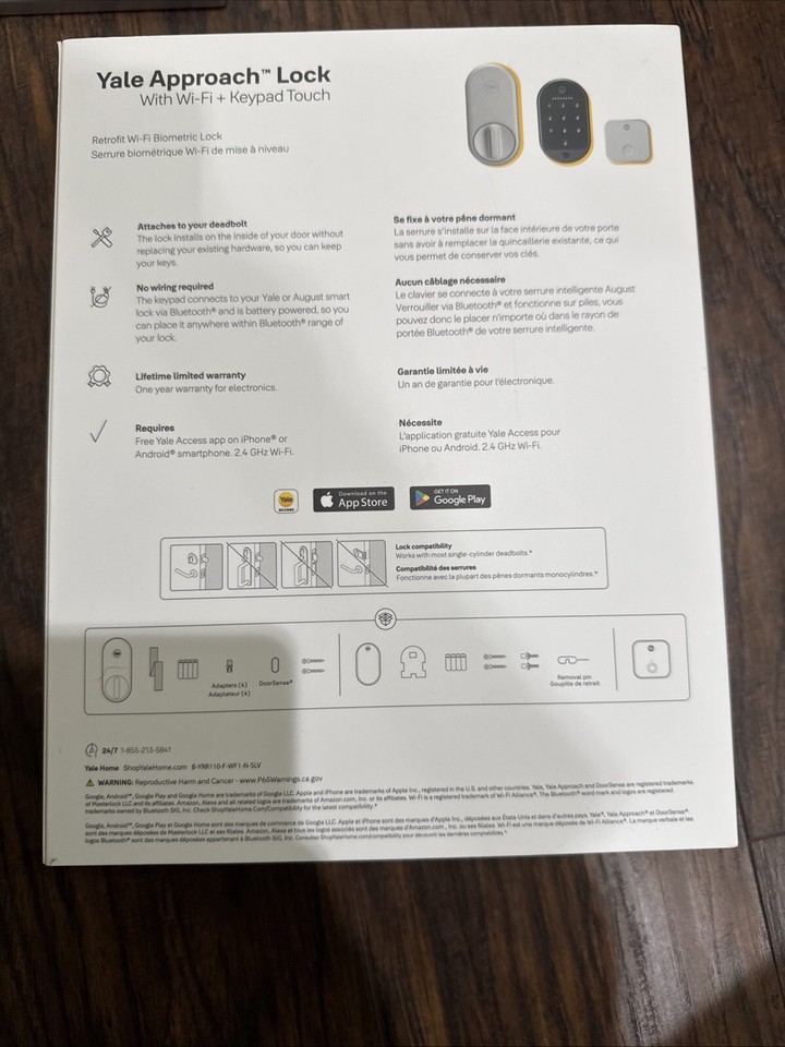 Yale Approach™ Lock with Wi-Fi + Keypad Touch | eBay