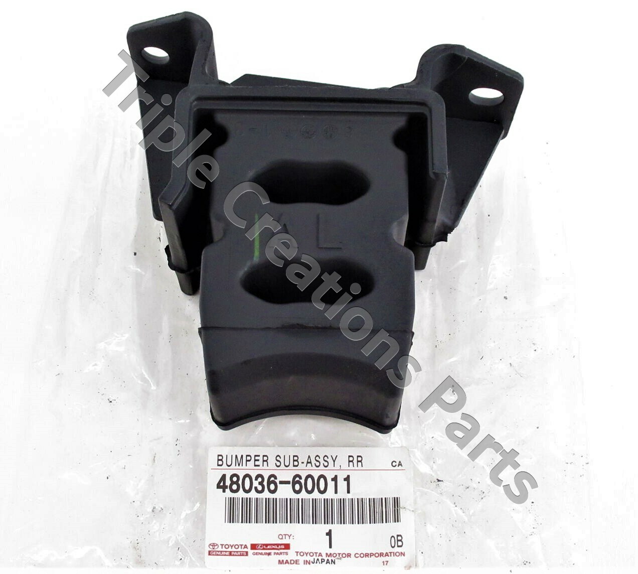 Toyota Genuine 48036-60011 Bumper Sub-Assy Rear Spring LH 4803660011 ...