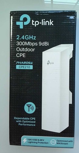 TP-LINK CPE210 2.4GHz Long Range Outdoor Antenna for PtP Transmission ...