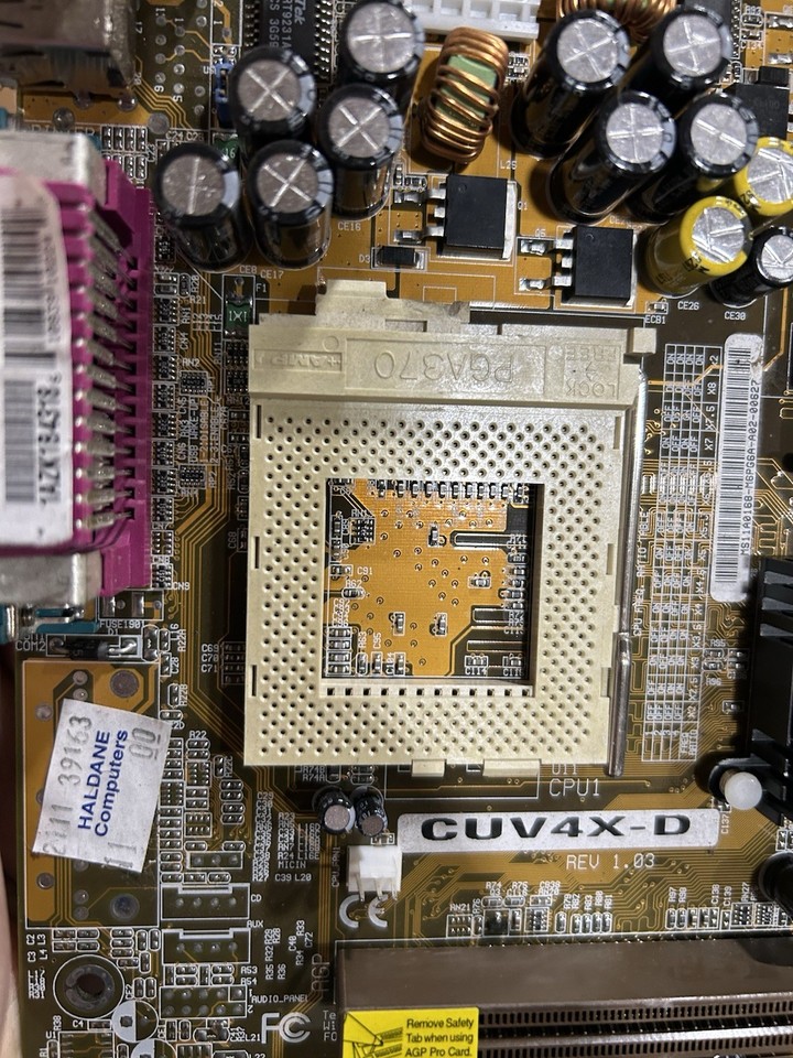 Vintage Asus CUV4X-D Dual Socket 370 Motherboard PARTS/REPAIR READ | eBay