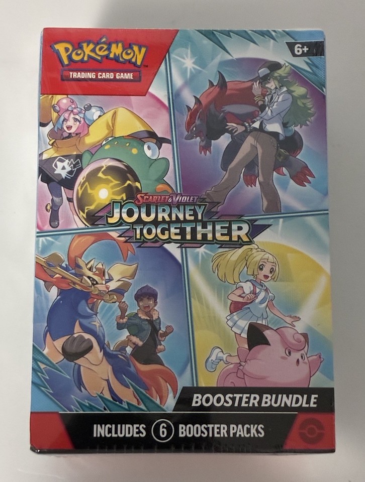 Pokémon TCG Scarlet vs Violet Journey Together Booster Bundle 6 Booster ...