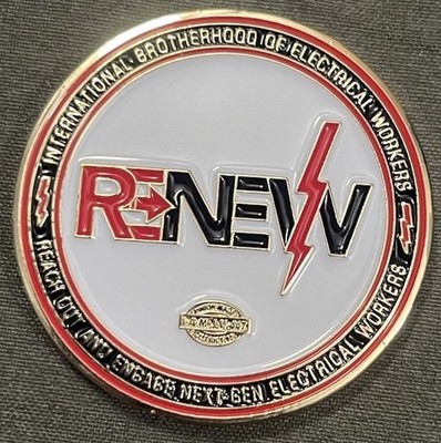IBEW Challenge Coin RED ReNEW Next Gen | eBay