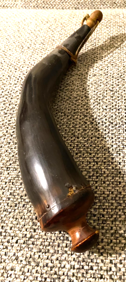 Authentic Buffalo horn Black Powder Horn | eBay