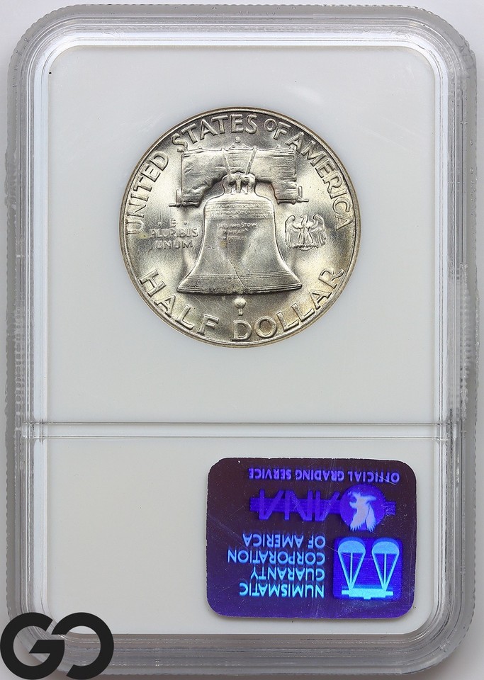 1949-S Franklin Half Dollar NGC MS 65 ** Blast White Better Date Blazer ...