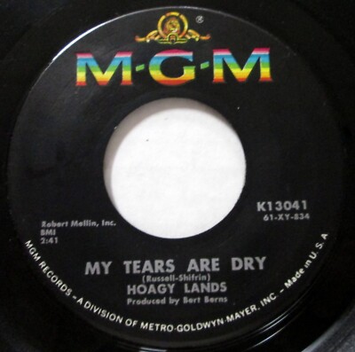HOAGY LANDS 45 My Tears Are Dry / It's Gonna Be Morning VG+ on MGM soul ...