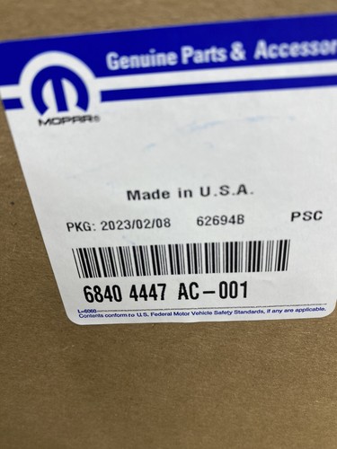 Bumper Mounting Bracket Mopar 68404447AC for sale online | eBay