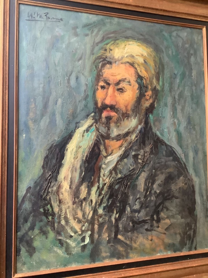 RARE SIGNED MARTIN ROMO Impressionist Oil Painting PORTRAIT of Paul ...