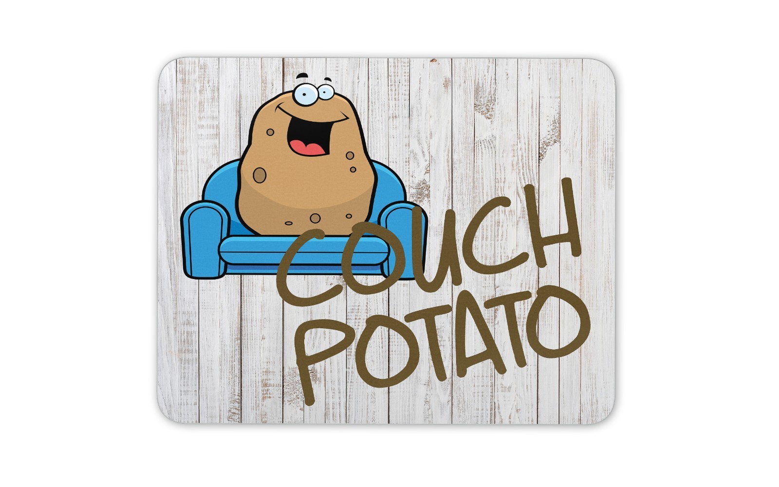 Joke Couch Potato Mouse Mat Pad - Lazy Dad Brother Teenager Gift ...