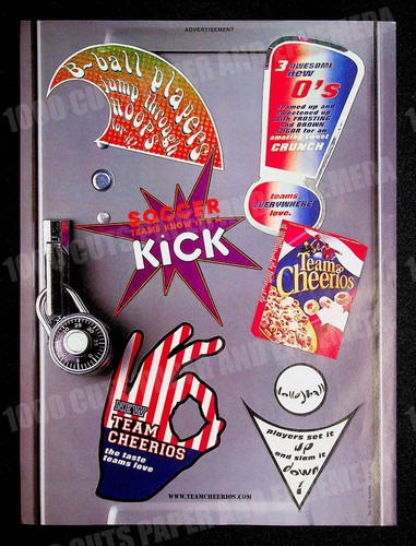 Team Cheerios Cereal General Mills 1998 Trade Print Magazine Ad Poster ...