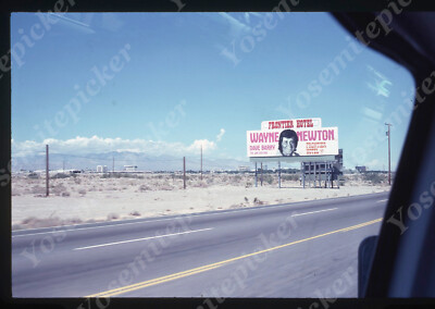 sl08 Original Slide 1980's Las Vegas Billboard Wayne Newton Frontier ...