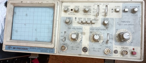 BK Precision 2120 20MHz Oscilloscope, 2 CH Volts/DIV, 115/230V 50/60Hz ...