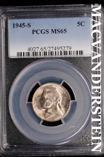 1945-S Jefferson Nickel - PCGS MS65 - Brilliant Uncirculated #SLH1032 ...