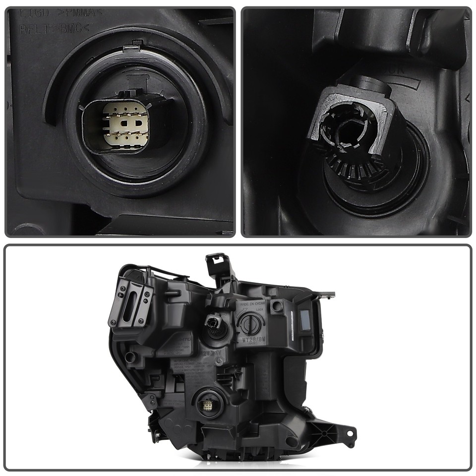 Headlight Assembly For 2019-2021 GMC Sierra 1500 Pair LED Chrome ...