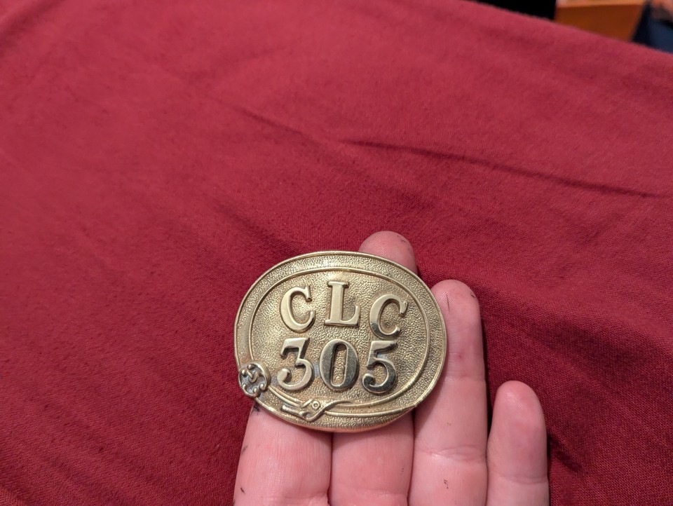 Cheshire Lines Committee Railway Uniform original Cap Badge British ...