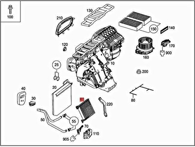 Genuine MERCEDES C292 W166 X166 GL-CLASS GLE Coupe Heat exchanger ...