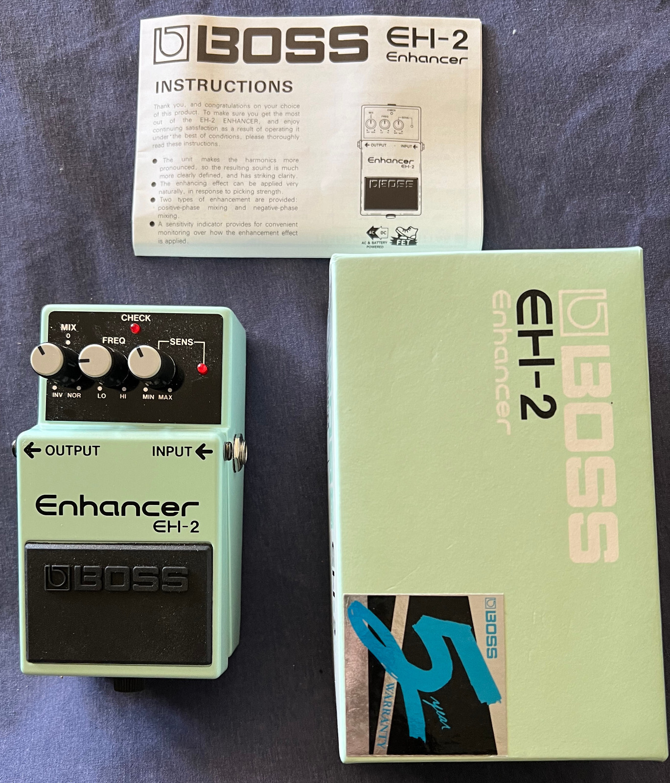Boss EH-2 Enhancer, Box, Manual, Tested/Working | eBay