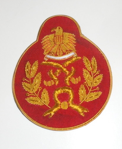 Libya Colonel Gaddafi Uniform Cap Hat Badge Red Gold Uniform General ...