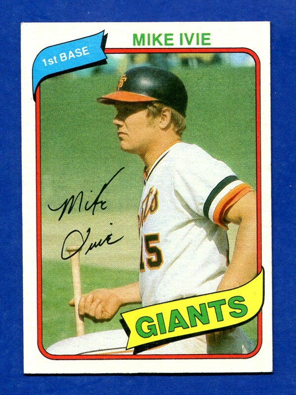 1980 TOPPS #62 MIKE IVIE EXMT | eBay