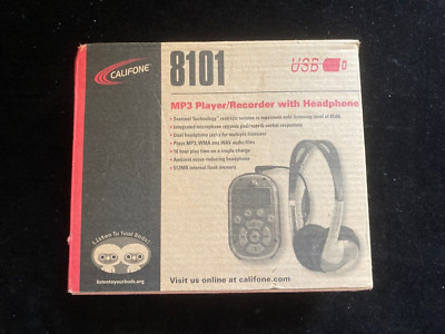 Califone 8101 MP3 Player/Recorder w/8100-HP Headphone/USB Cable NEW | eBay